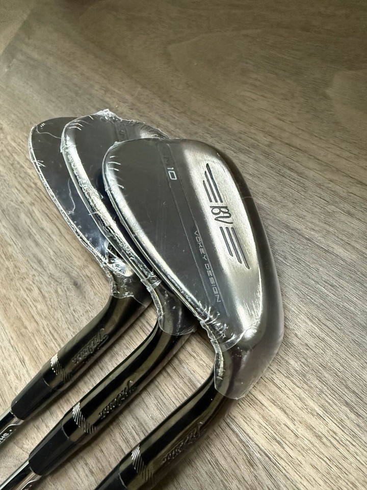 Titleist Vokey SM10 Tour Chrome Wedge Set 50.12F 54.14F 58.14K - BV ...