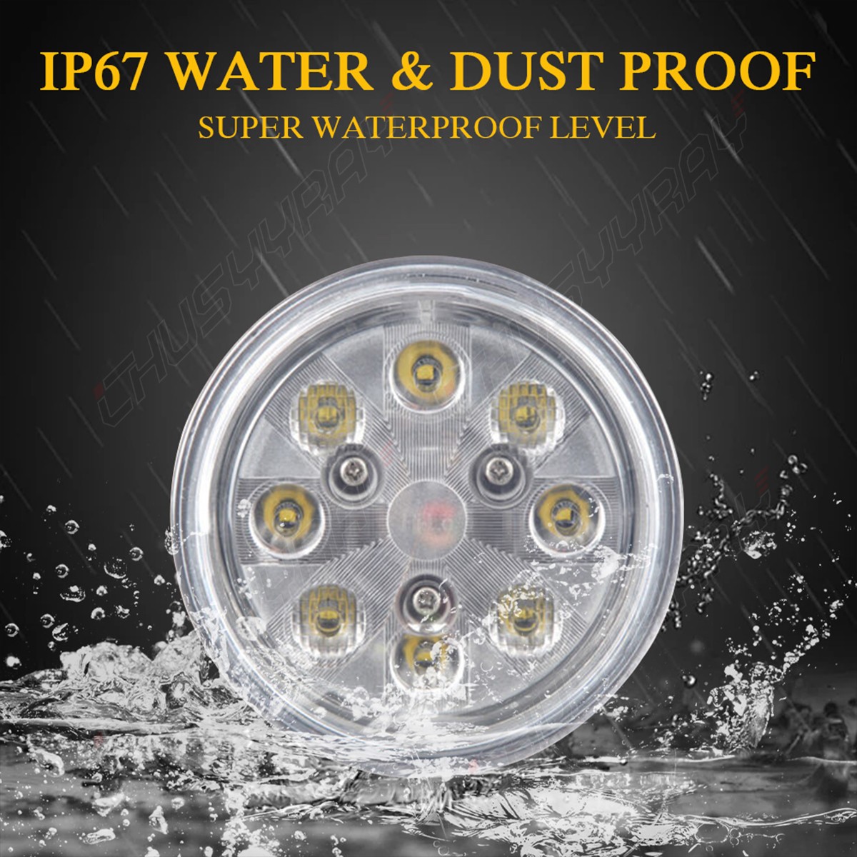 8 HI LO LED HEADLIGHTS LAMPS BULBS 4411 24W 21 WATT 4.5'' 4 1/2'' PAR36 ...