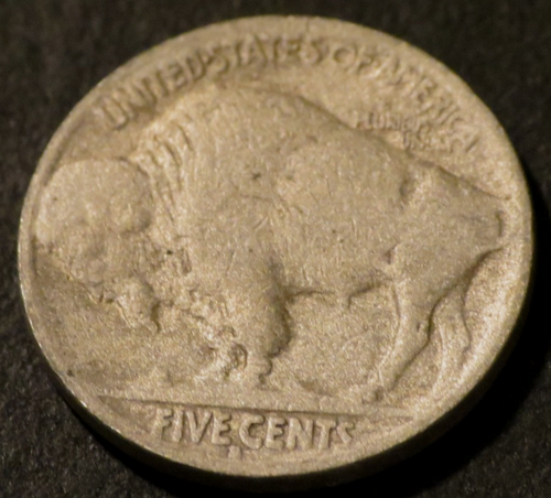 1914 S Buffalo Nickel Semi-Key Date Horn Details Holo-Restored Five 5c ...