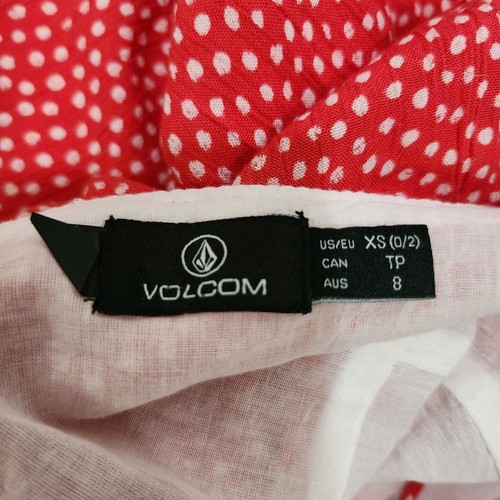 Volcom Sundress Red Polkadot Rayon Sleeveless Size XS, 0/2 | eBay