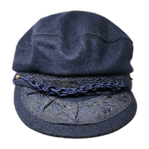 Blue Cotton Greek Fisherman's Embroidered Hat Made In Greece 100% ...