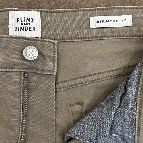 FLINT AND TINDER HB Military Olive 365 5-Pocket Stretch Straight Fit ...