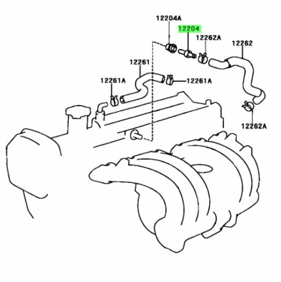TOYOTA Genuine PCV Ventilation Valve for Chaser JZX100 Altezza Lexus ...