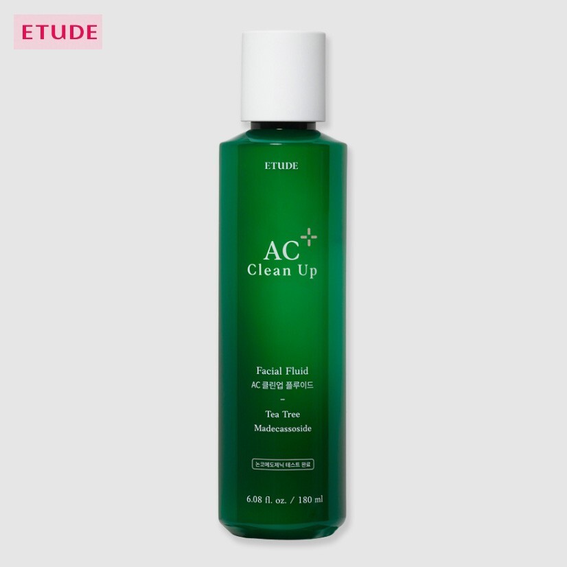 ETUDE HOUSE AC Clean Up Tea Tree Facial Toner 200ml + Fluid 180ml Set ...