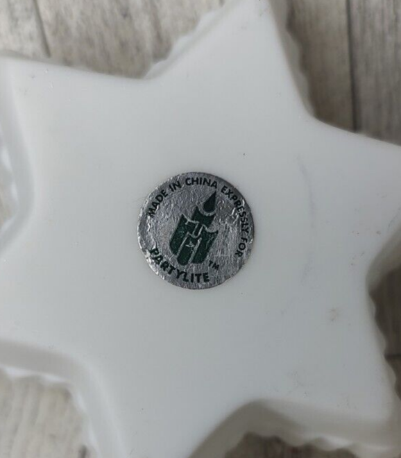 PARTYLITE P7121 SNOW DRIFTERS White Snowflake Tealight Holder Set of 3 ...