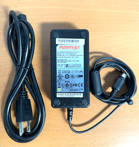 Posiflex AC Adapter Model EA1050A-120 Type 12 Volt 5.0 Amps | eBay