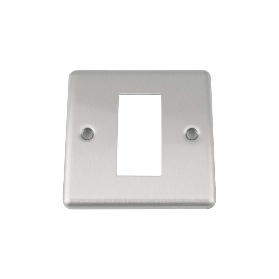 Grid Outlet Modular Wall Face Plate Data Plate Brushed Satin Matt ...