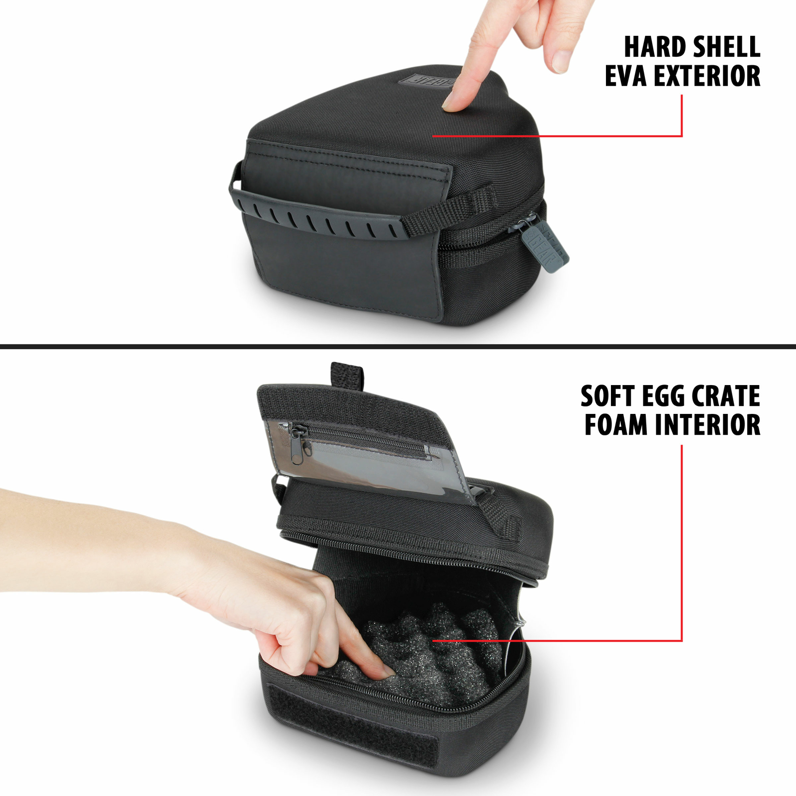 Quick Access DSLR Hard Shell Camera Case w/ Accessory Storage & Padded ...