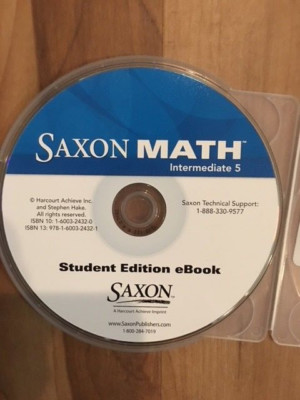 Saxon Math Intermediate 5 - Student Edition eBook CD 9781600324321| eBay