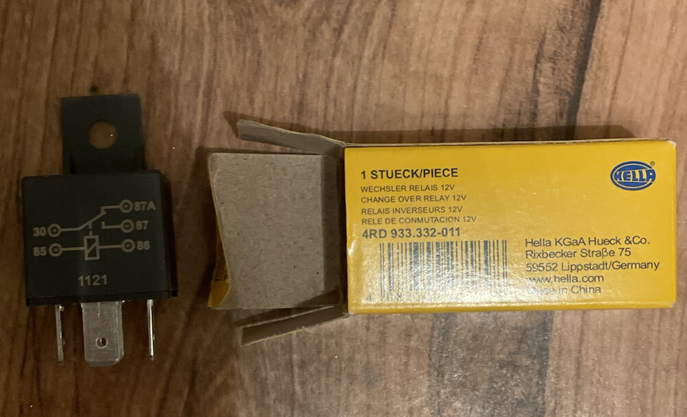 Hella 4RD933332-01 12V Automotive Relay 20/40A Prong 5 | eBay