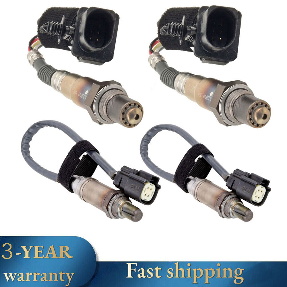 4pcs Up+Down Oxygen O2 Sensor For 2012-2020 Ford F-250 F-350 Super Duty ...