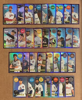 2018 Topps Heritage lot of 33 different Purple Refractor cards | eBay