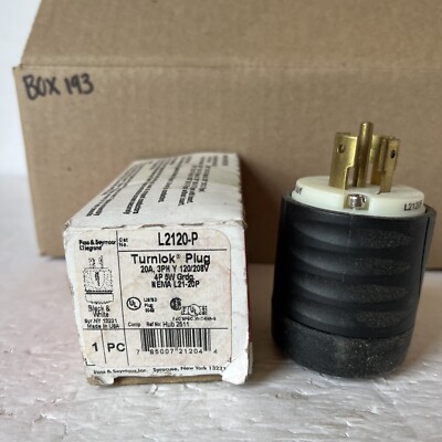 Pass & Seymour L2120-P Turnlok Plug | eBay