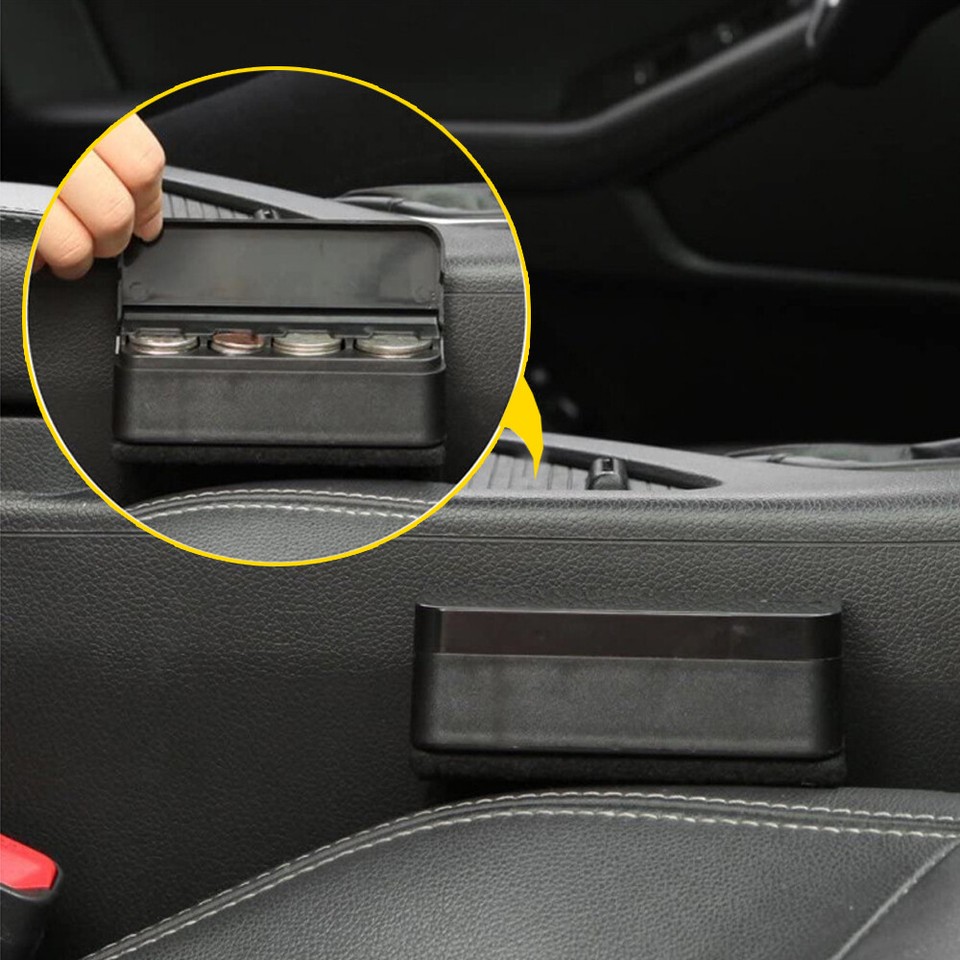 1X Car Coin Case Interior Organizer Storage Mini Box Coin Holder Car ...