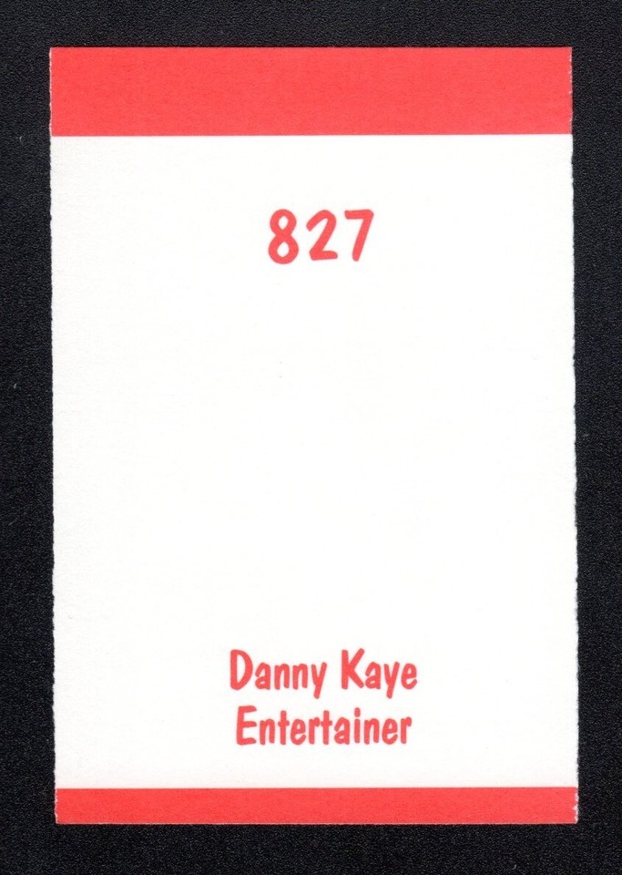 Danny Kaye Actor Comedian Vintage 1987 Motto Game Trivia Card #827 | eBay