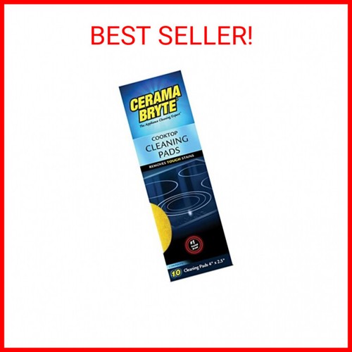 Cerama Bryte 1 x 10 Pack Cleaning Pads Cooktop and Stove Top Cleaner ...