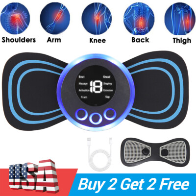 Back Tens Unit Massager Neck Full Body Muscle Stimulator Pain Relief ...