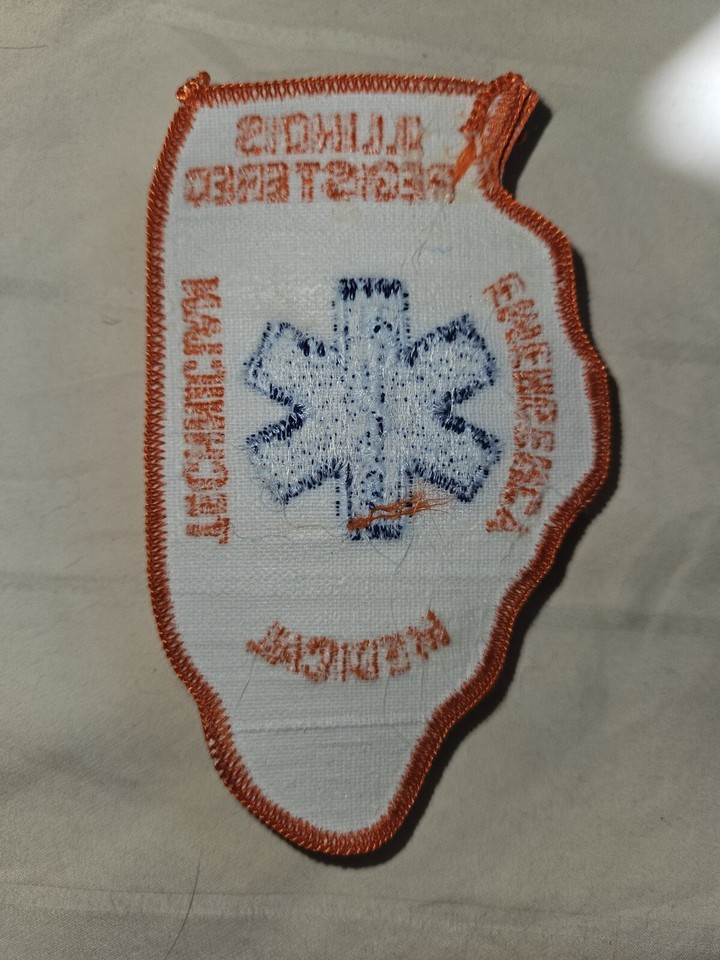 Illinois IL Registered EMT Emergency Medical Technician State Shaped ...