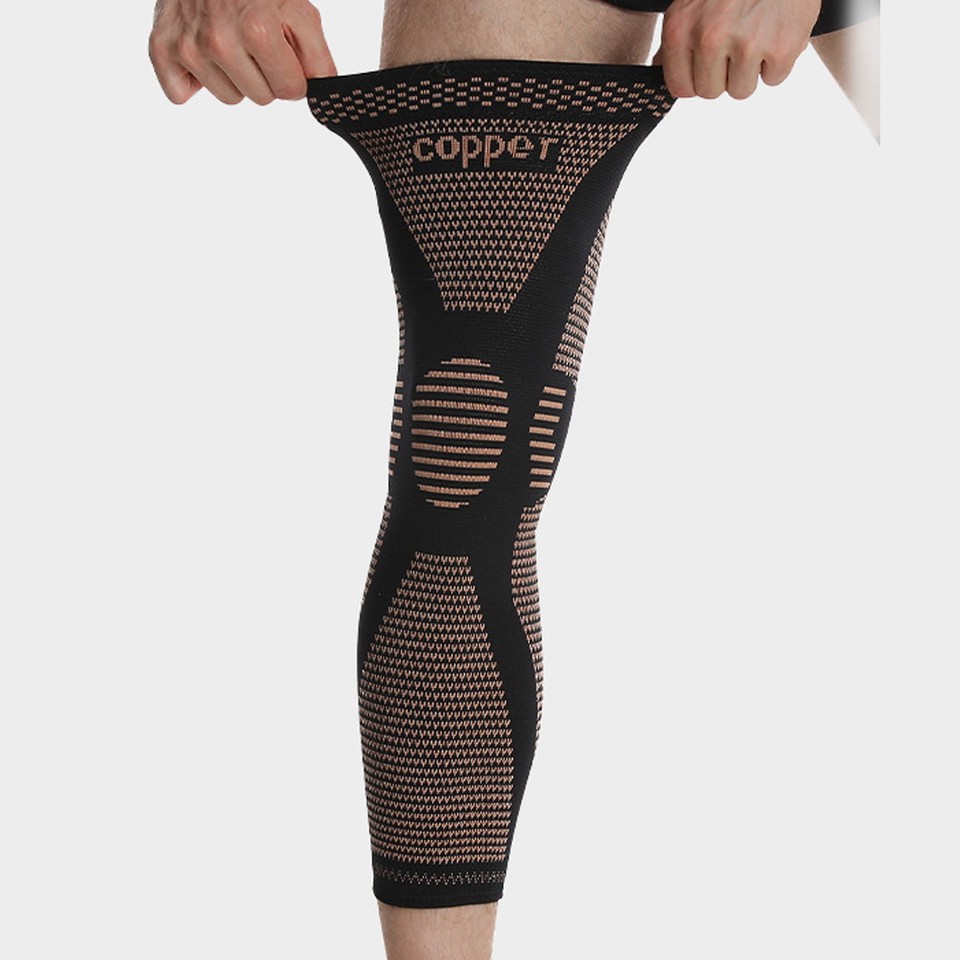 Elastic Sports Knee Guard Non Slip Knee Compression Sleeve Nylon Leg ...