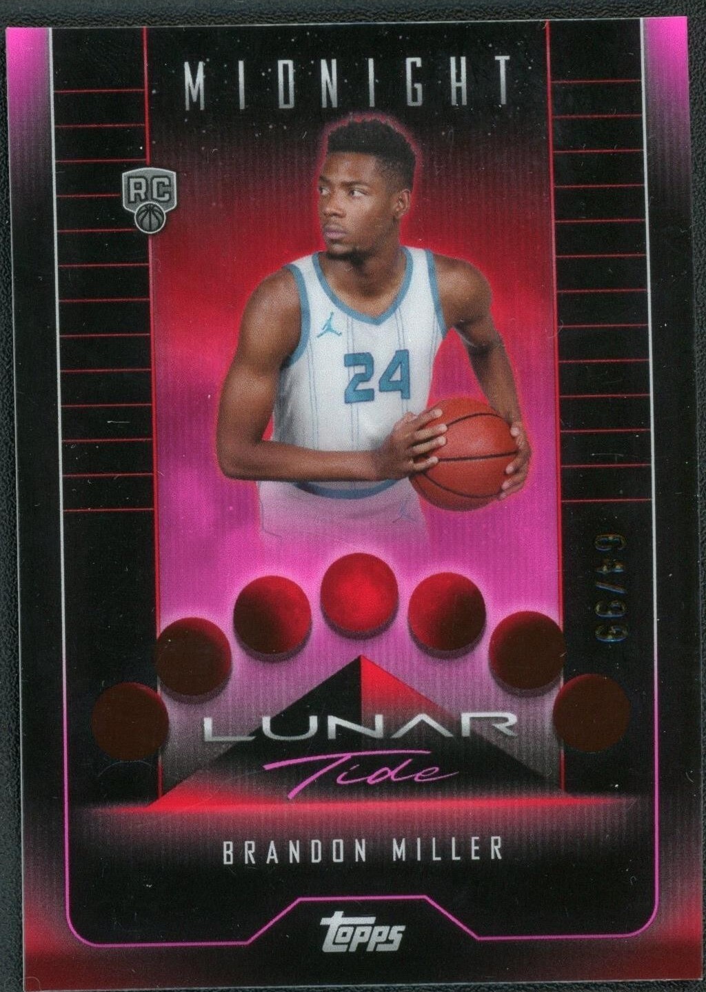 2023-24 Topps Midnight - Lunar Tide Brandon Miller #LT-12 Twilight /99 ...