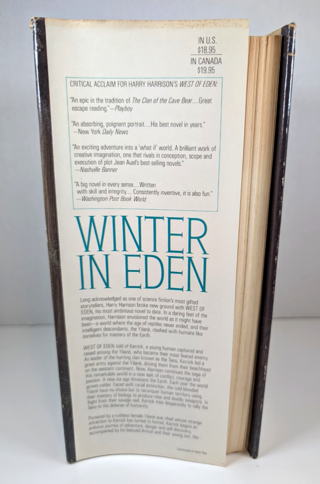 Winter in Eden – Harry Harrison – First Edition 1986 – Hardcover w ...