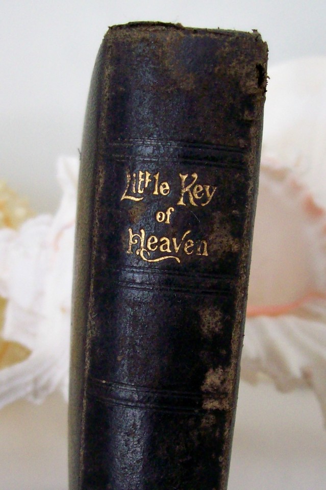 1899 Miniature Prayer Book~Roman Catholic Little Key Of Heaven~Gospels ...