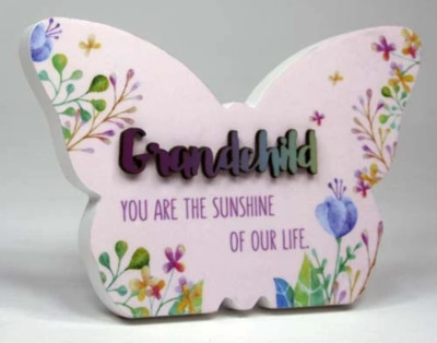 Spring Fever Butterfly Plaque 15x10cm Grandchild | eBay