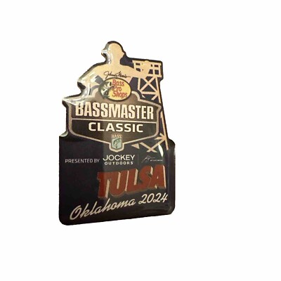 Bassmaster Classic Tulsa Oklahoma Golden Driller 2024 Souvenir Pin | eBay