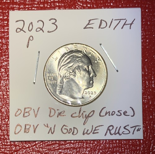 2023 P Edith Kanaka’Ole Quarter Error Die Chip In God We Rust | eBay