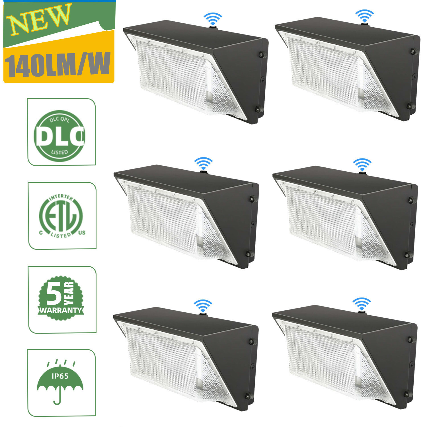 IP65 150W LED Wall Pack Fixture Dusk to Dawn Commercial Outdoor ...