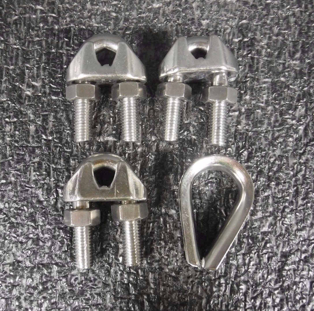 Wire Rope Clip & Thimble Kit, 1/2 in 2VKK6 (M) | eBay