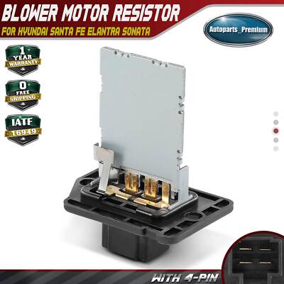 Blower Motor Resistor for Hyundai Elantra Sonata Santa Fe Kia Forte ...