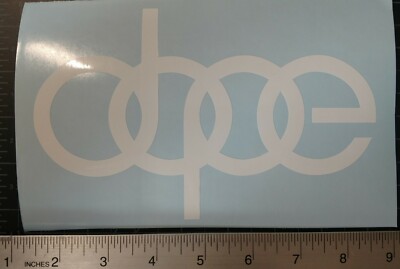 DOPE (Audi Logo) - Vinyl Decal | eBay