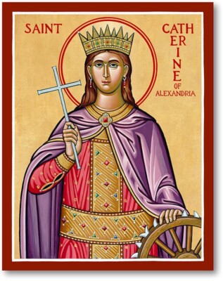 ST SAINT CATHERINE ICON 8x10" PREMIUM SATIN Print ready to frame | eBay