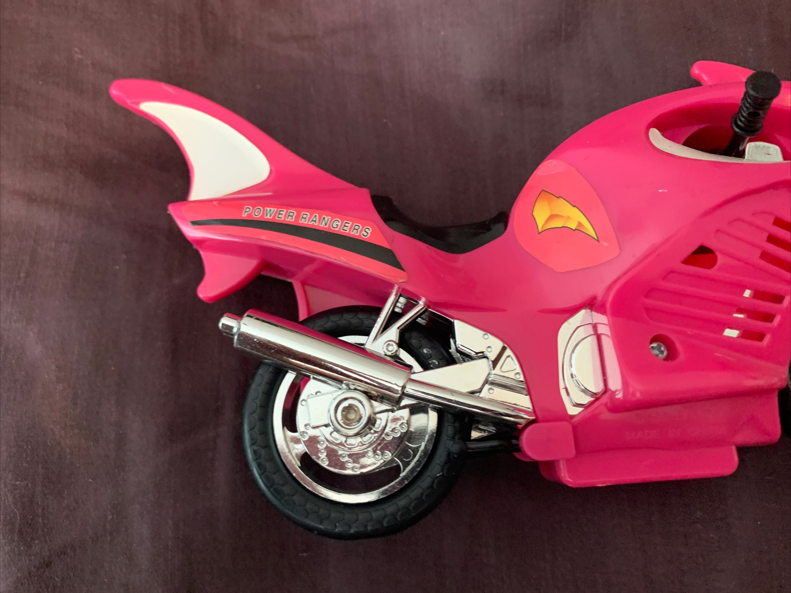 VINTAGE 1995 Mighty Morphin Power Rangers Pink Shark Cycle Rare ...