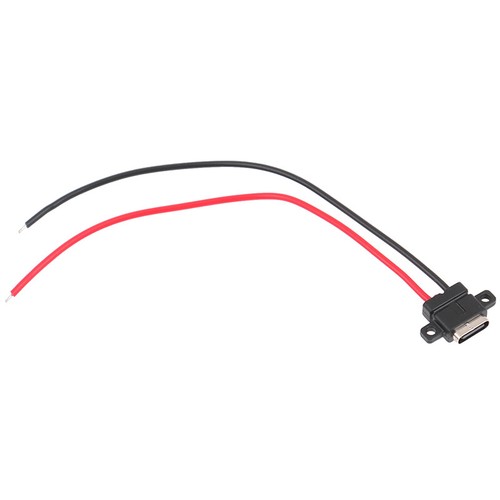 TypeC 2Pin Waterproof USB C Socket Port With Screw Hole Charging ...