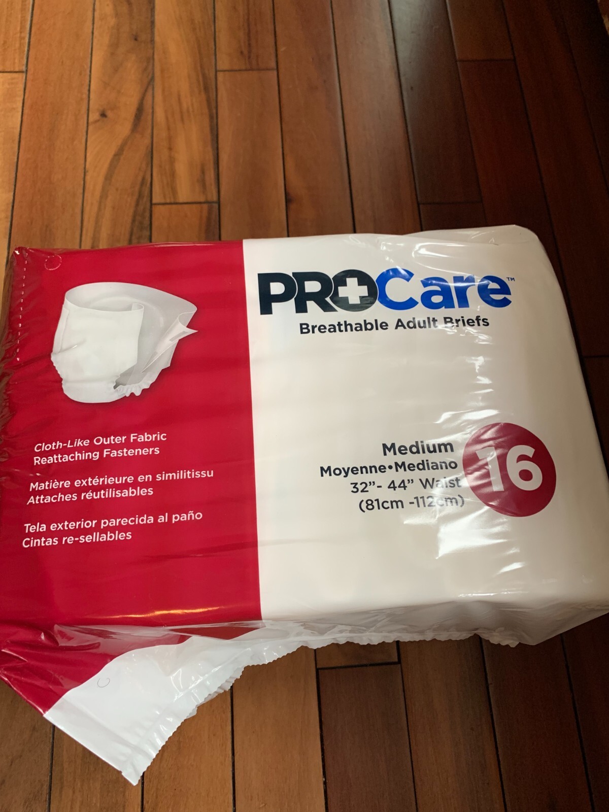 ProCare Breathable ADULT BRIEFS 48 Medium Max Absorbency NEW (3 PACKS ...