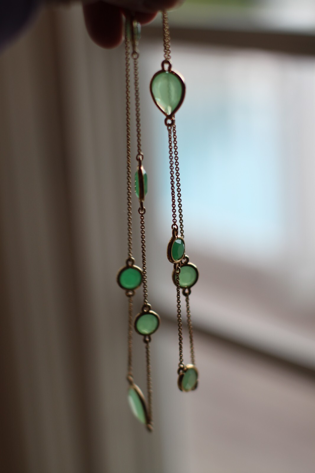 Kate Spade Vegas Jewels FACETS LONG SCATTER NECKLACE GREEN | eBay