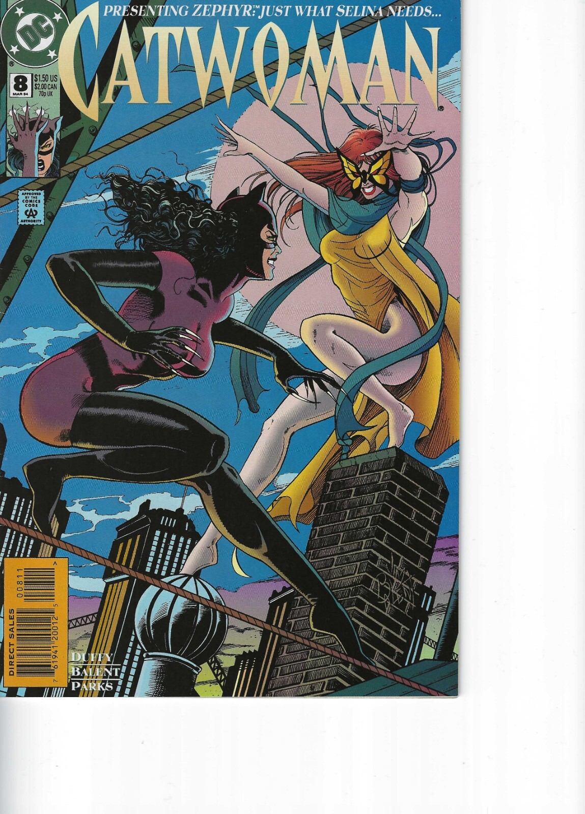 Catwoman #8 1st appearance Zephyr DC comics Jim Balent art! 1994 | eBay