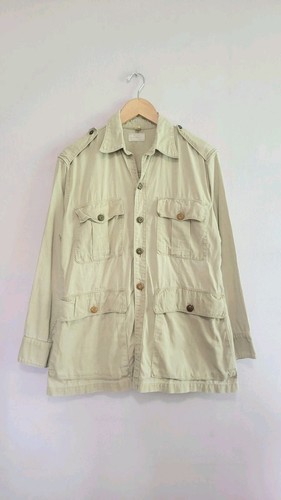 Vintage 70s Khaki Tan Beige Safari Field Bush Jacket Australia Mens M ...