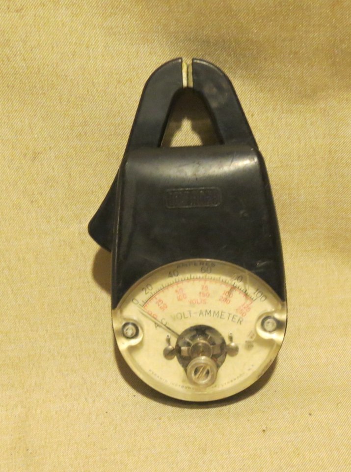 Vintage Pyramid Amprobe MODEL 100 A.C. Volt Ammeter Original Case ...