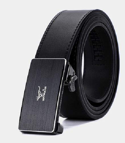 Septwolves Men waist belt cow leather Auto lock Buckle black 701137346 ...