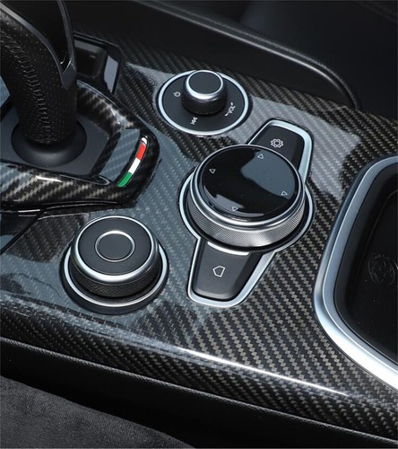 For Alfa Romeo Giulia 2020-2022 Real Carbon Fiber Interior Gear Shift ...