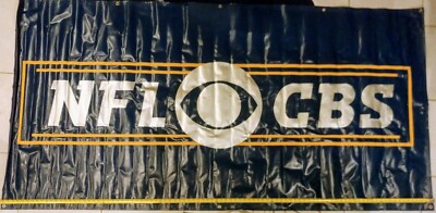 Vintage Heavy Vinyl Huge NFL CBS Sideline Banner 94 × 46" Vintage | eBay