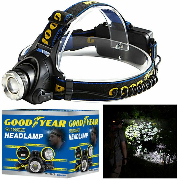 Goodyear GY901046 6000 lm LED Head Light Torch for sale online | eBay