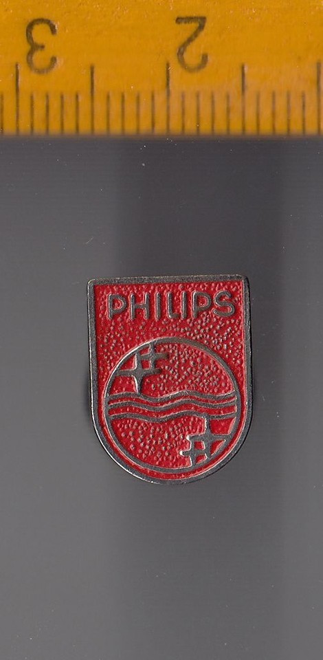 Vintage PHILIPS RADIO TELEVISION LOGO stick pin badge brooch 1960s ...