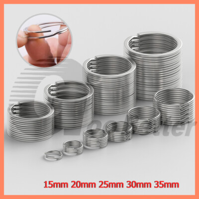 Split Rings Key Ring Stainless Steels Hoop Loop Jump Key Holder Keys ...