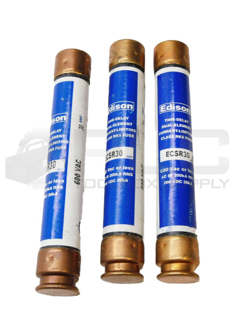 LOT OF 3 NEW EDISON ECSR30 TIME DELAY FUSE 30A 600VAC 300VDC | eBay