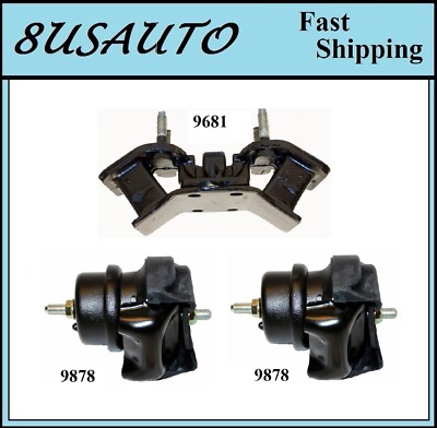 3PCS MOTOR & TRANS MOUNT FIT 2001-2003 LEXUS LS430 4.3L - AUTO TRANS ...