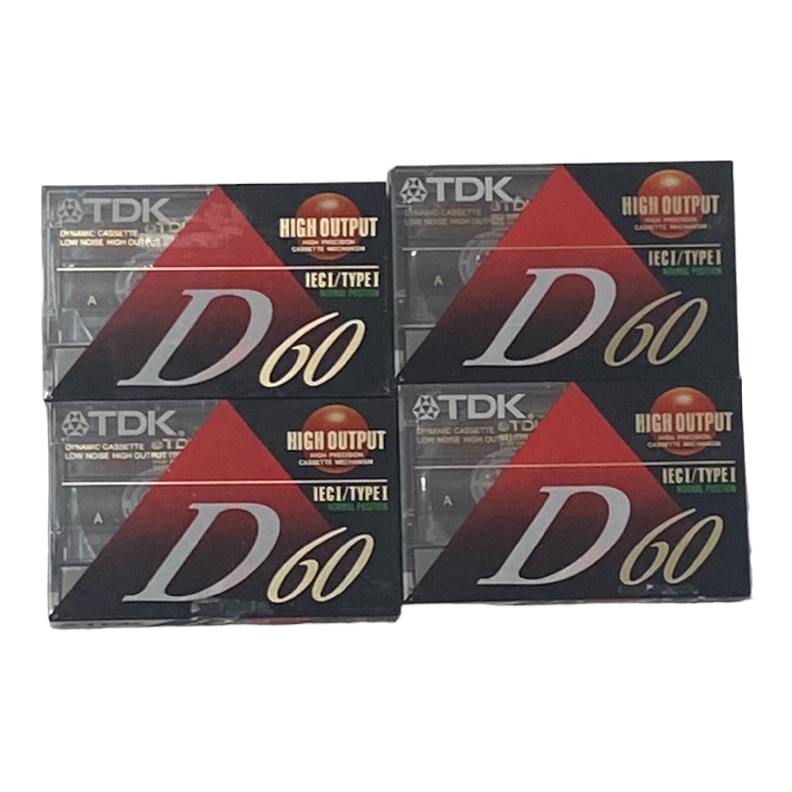 TDK D60 :60 Min. Blank Cassette Tape Lot Of 4 Brand New | NIB | Factory ...